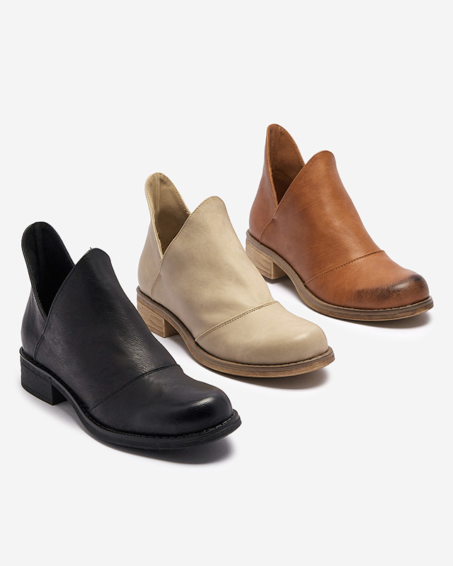 Cizme de damă din piele ecologică de culoare neagră Nafres- Footwear ...